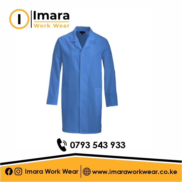 Ocean Blue Dust Coat - Imara Work Wear