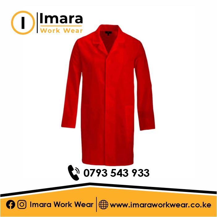 Red Dust Coat - Imara Work Wear