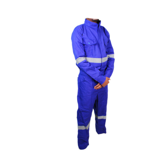 Royal Blue Reflective Overall - Imara Work Wear